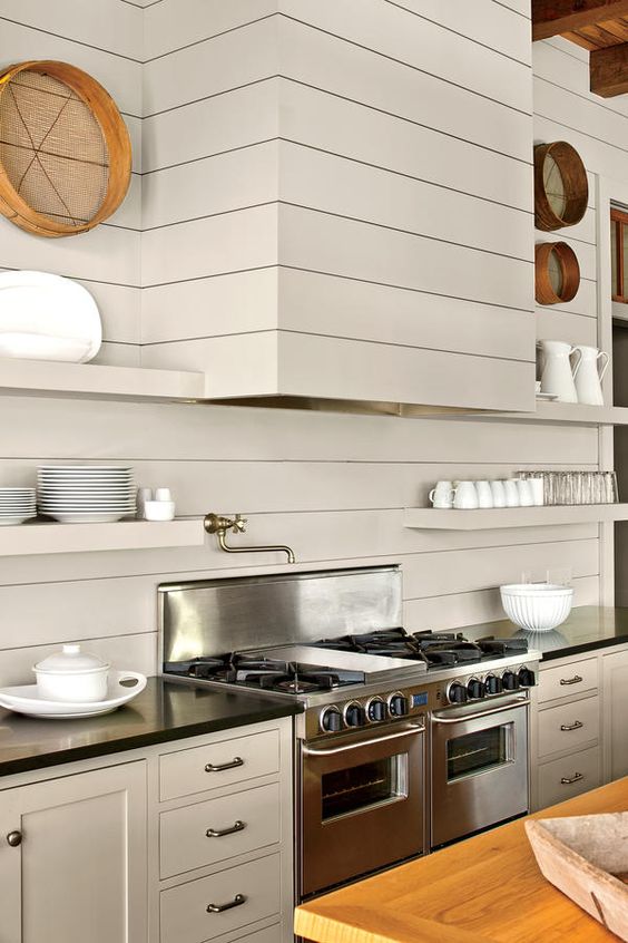 35 Gorgeous Integrated Kitchen Hood Ideas - DigsDigs