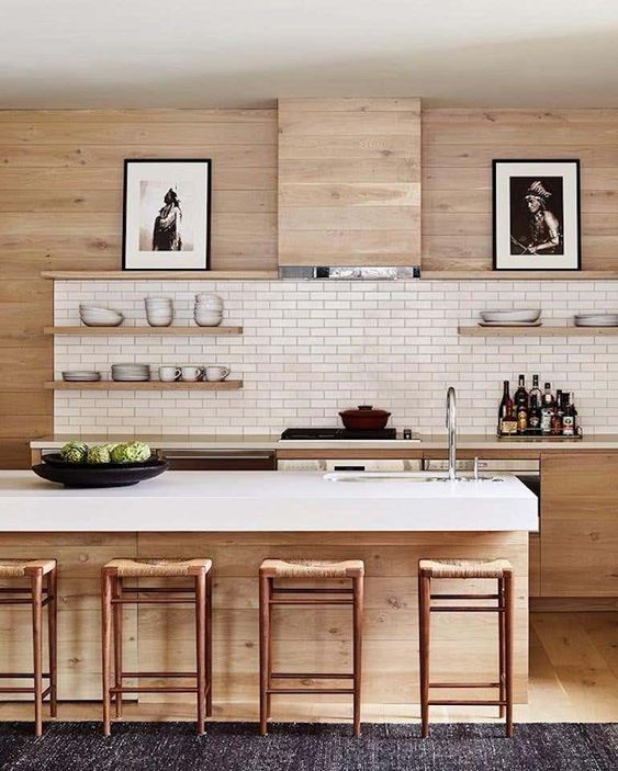 35 Gorgeous Integrated Kitchen Hood Ideas - DigsDigs