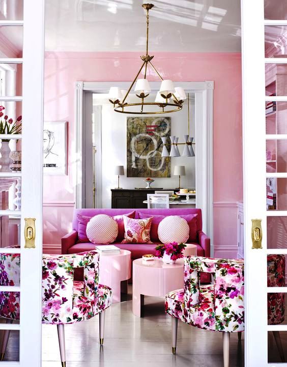 25 Ideas To Integrate A Pink Sofa Into Your Space - DigsDigs