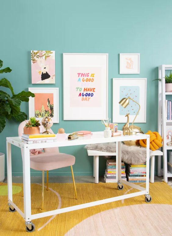 29 Outstanding Maximalist Home Offices That Inspire - DigsDigs