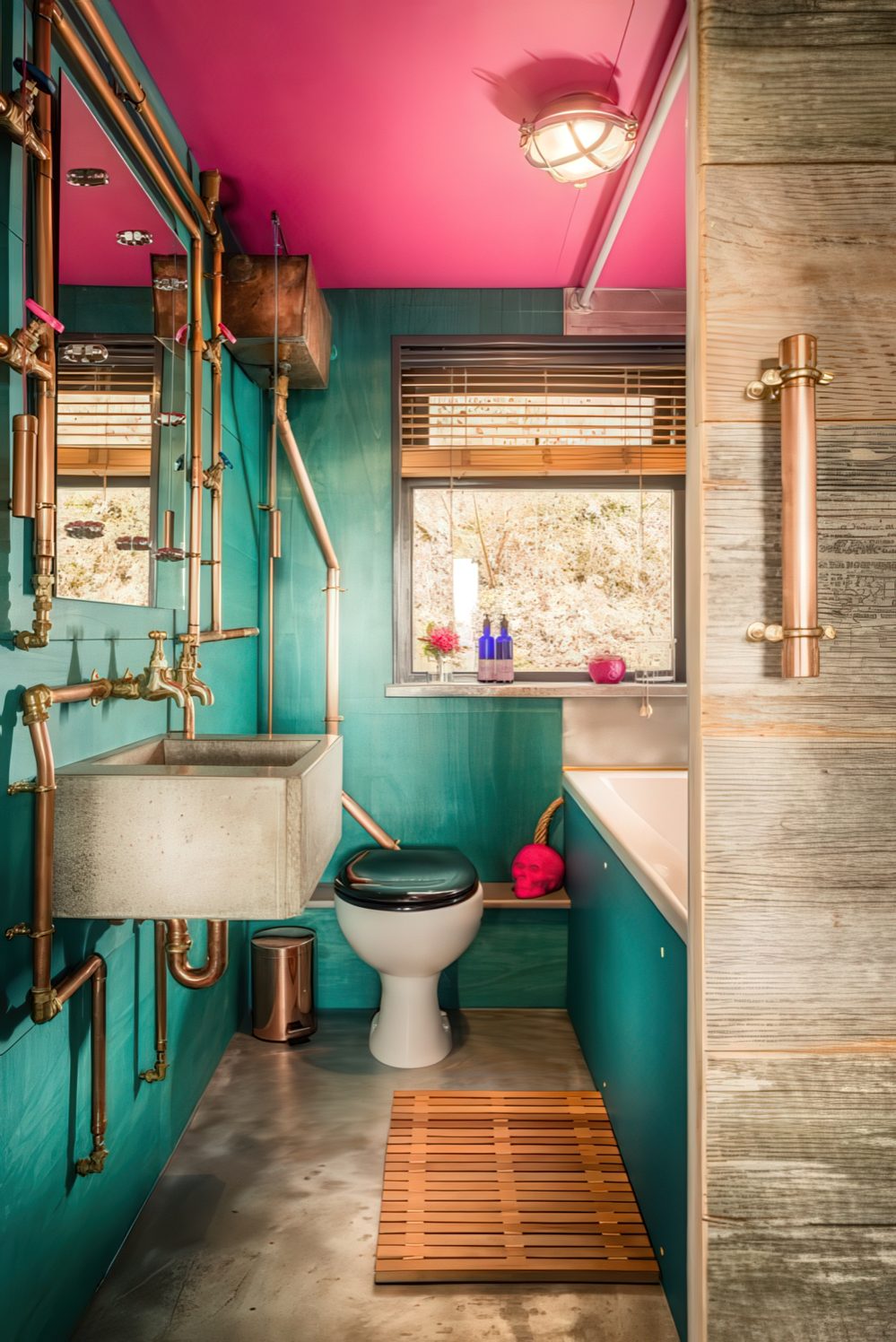 30 Jaw-Dropping Maximalist Bathroom Decor Ideas - DigsDigs