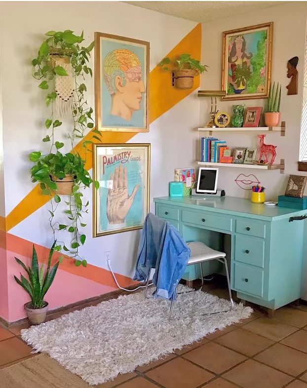 29 Outstanding Maximalist Home Offices That Inspire - DigsDigs