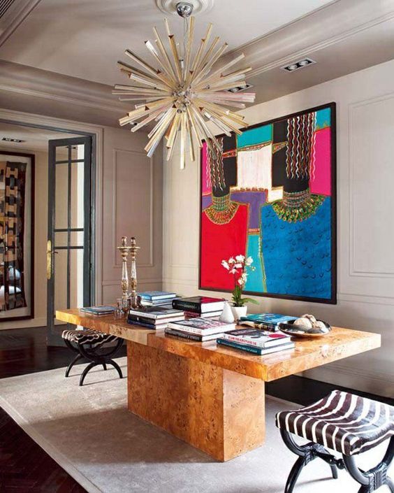 29 Outstanding Maximalist Home Offices That Inspire - DigsDigs