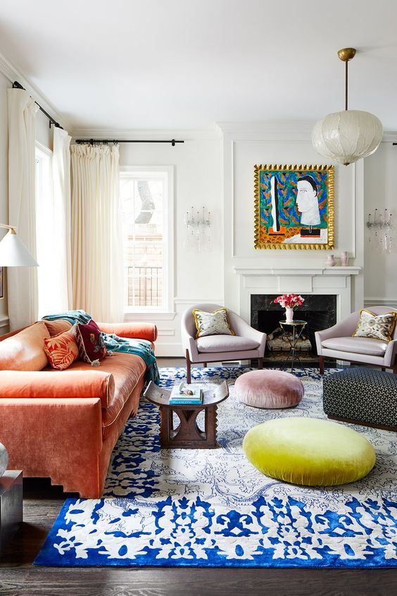 40 One-Of-A-Kind Maximalist Living Rooms - DigsDigs