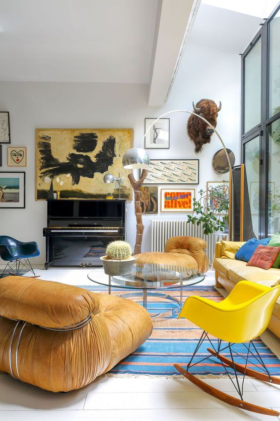 40 One-Of-A-Kind Maximalist Living Rooms - DigsDigs