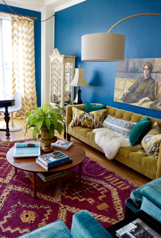 40 One-Of-A-Kind Maximalist Living Rooms - DigsDigs