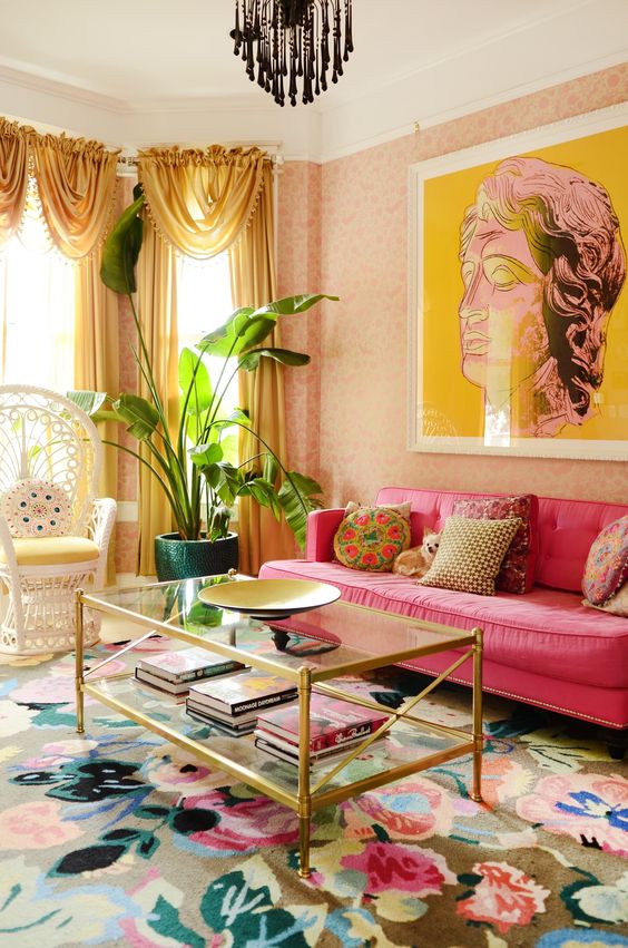 40 One-Of-A-Kind Maximalist Living Rooms - DigsDigs