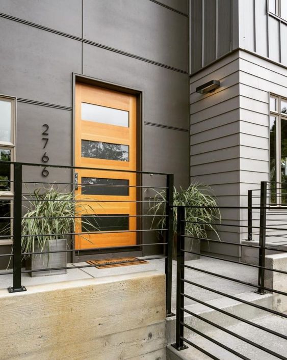 81 Welcoming Modern Front Porch Decor Ideas - DigsDigs