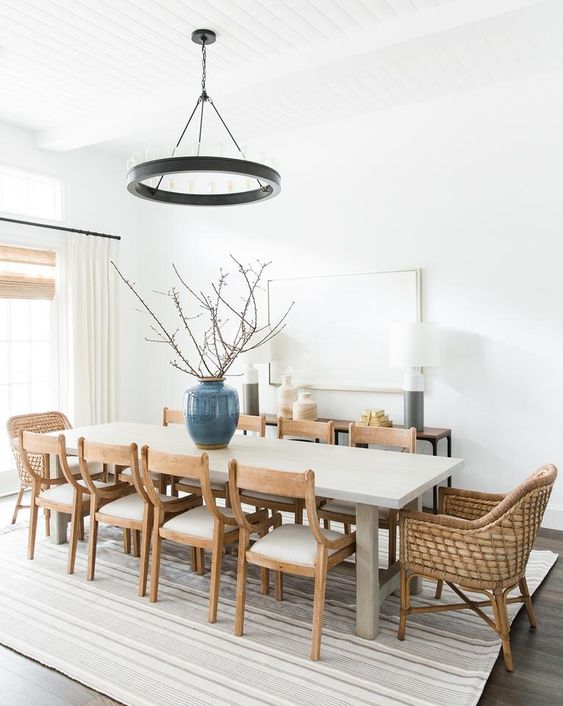 35 Cozy And Welcoming Modern Country Dining Rooms - DigsDigs