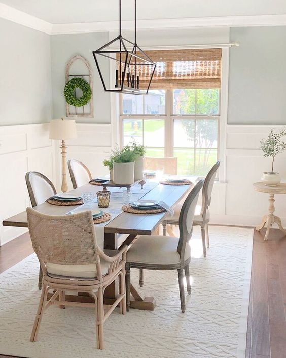 35 Cozy And Welcoming Modern Country Dining Rooms - DigsDigs