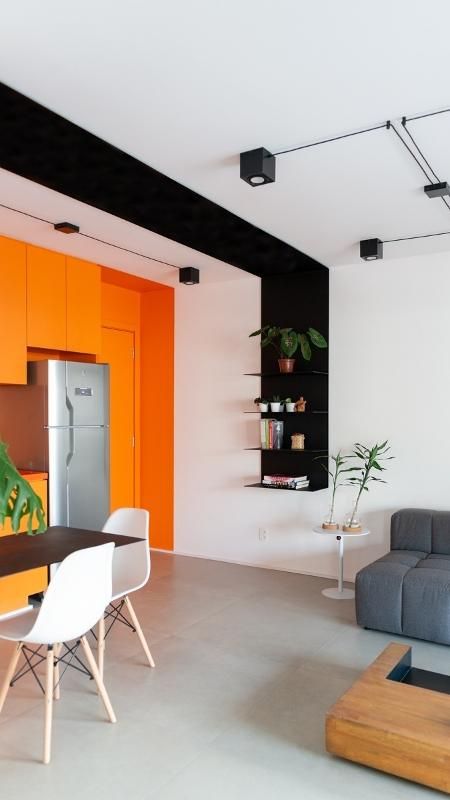 25 Bright And Cheerful Orange Accent Wall Ideas - DigsDigs