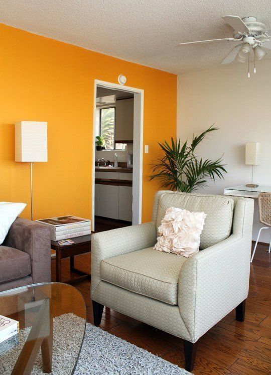 25 Bright And Cheerful Orange Accent Wall Ideas - DigsDigs