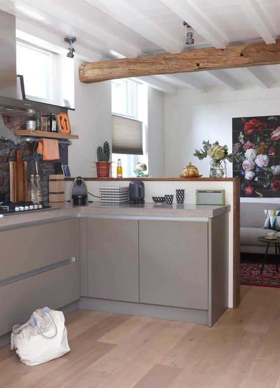 36 Refined Taupe Kitchen Decor Ideas That Inspire - DigsDigs