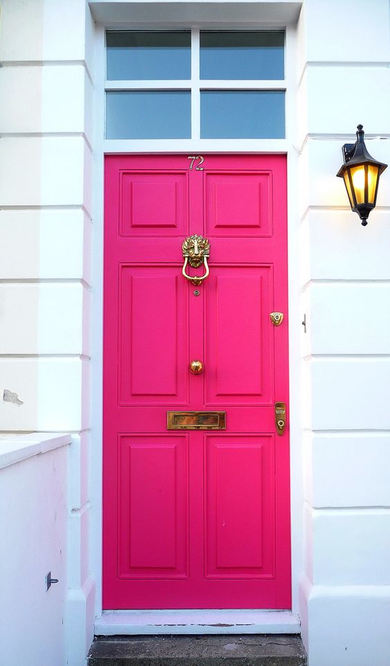 26 Bright Front Doors To Accent House Exterior - DigsDigs