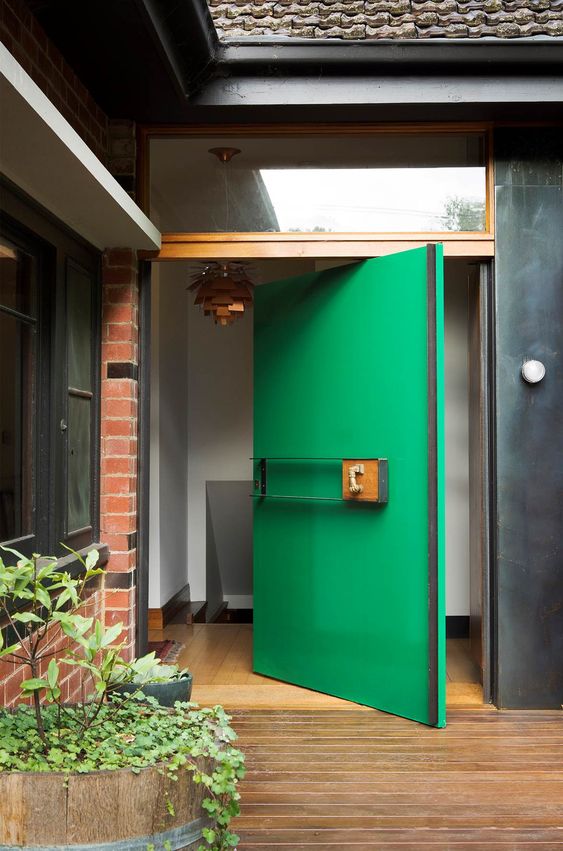 26 Bright Front Doors To Accent House Exterior - DigsDigs