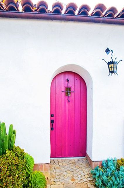 26 Bright Front Doors To Accent House Exterior - DigsDigs