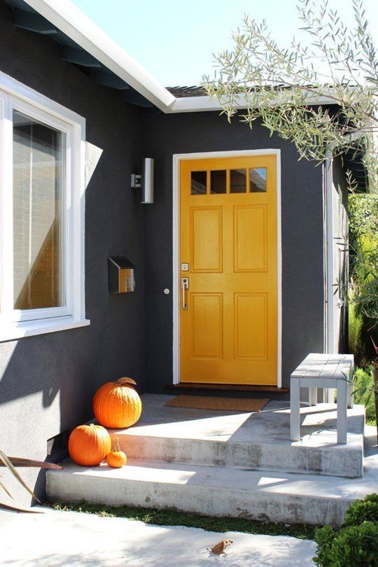 26 Bright Front Doors To Accent House Exterior - DigsDigs