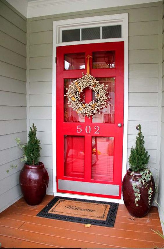 26 Bright Front Doors To Accent House Exterior - DigsDigs