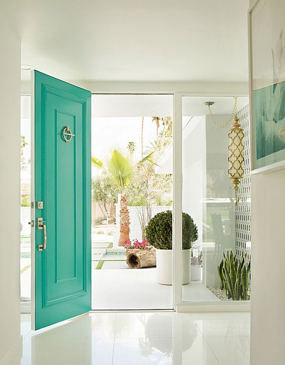 26 Bright Front Doors To Accent House Exterior - DigsDigs