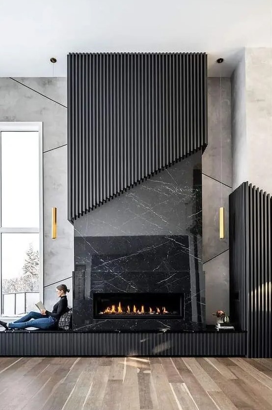 95 Gorgeous And Sophisticated Marble Fireplaces - DigsDigs