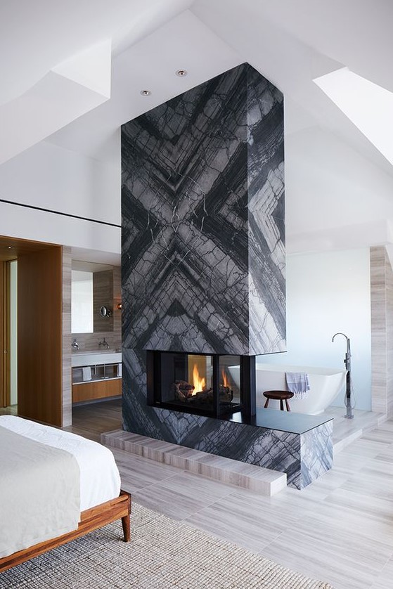 95 Gorgeous And Sophisticated Marble Fireplaces - DigsDigs