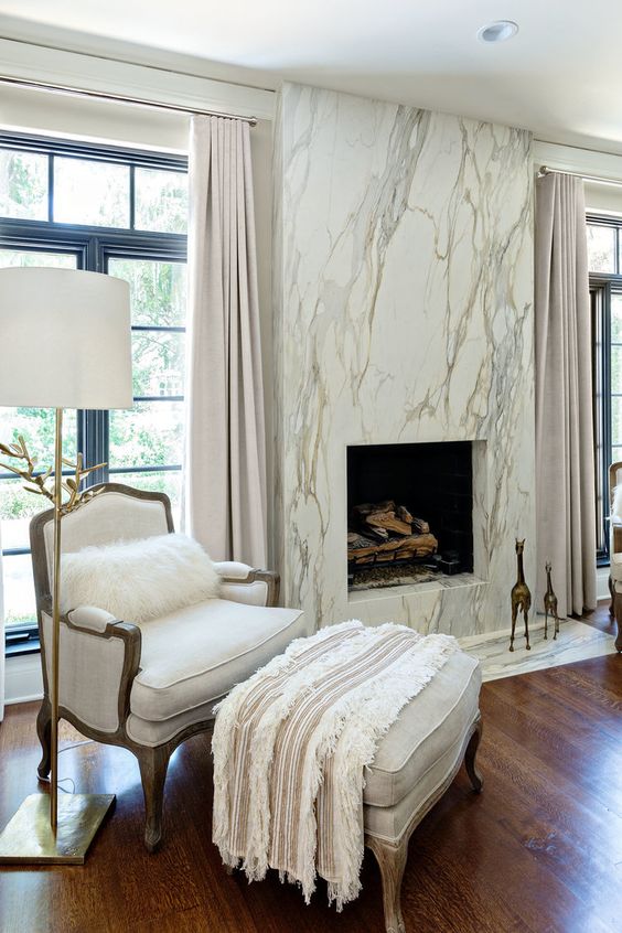 95 Gorgeous And Sophisticated Marble Fireplaces - DigsDigs
