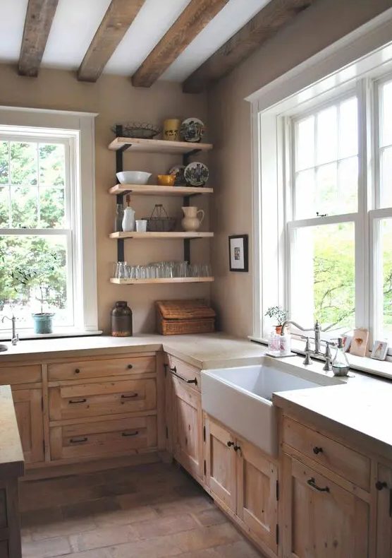 41 Cozy Stained Cabinet Ideas For Your Kitchen - DigsDigs