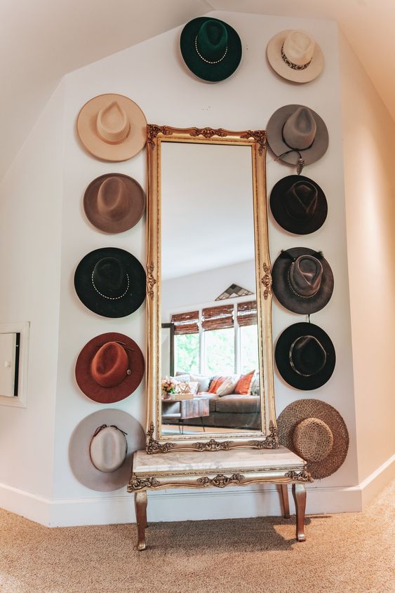 32 Stylish Ways To Display Your Hats - DigsDigs