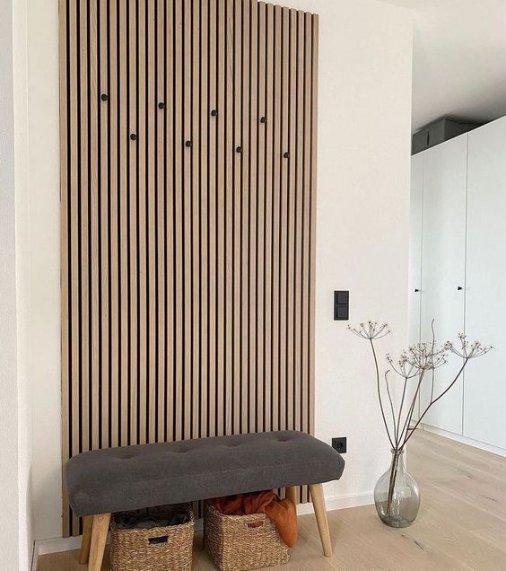 92 Stylish Wood Slat Wall Ideas To Try - DigsDigs