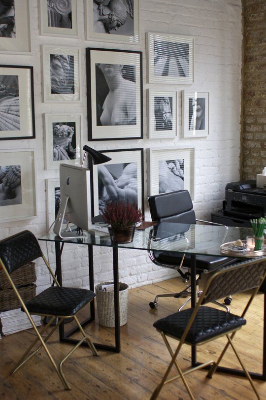 49 Cool Gallery Wall Ideas For Home Offices - DigsDigs