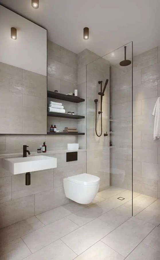 48 Doorless Shower Designs With Pros And Cons - DigsDigs