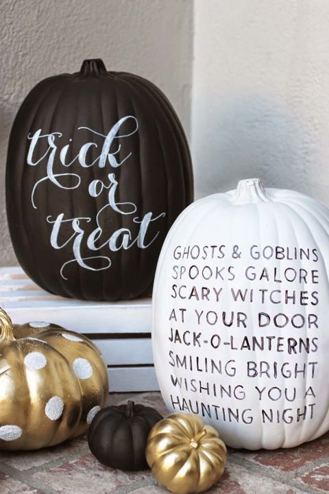34 Sharpie Halloween Pumpkin Decor Ideas - DigsDigs
