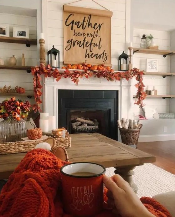 39 Orange And Rust Thanksgiving Decor Ideas - DigsDigs