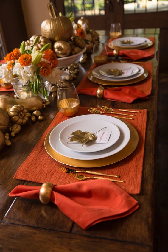 39 Orange And Rust Thanksgiving Decor Ideas - DigsDigs