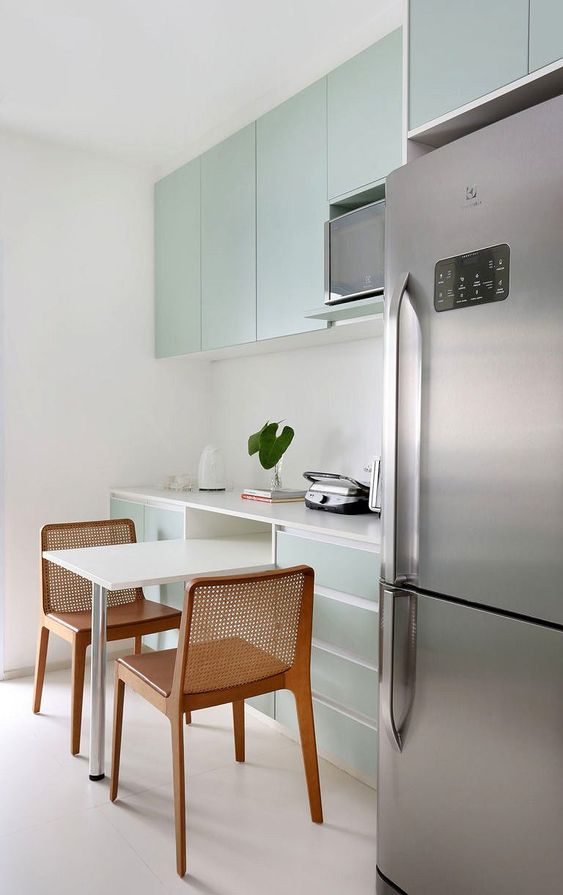 47 Pretty And Cool Mint Kitchen Decor Ideas - DigsDigs