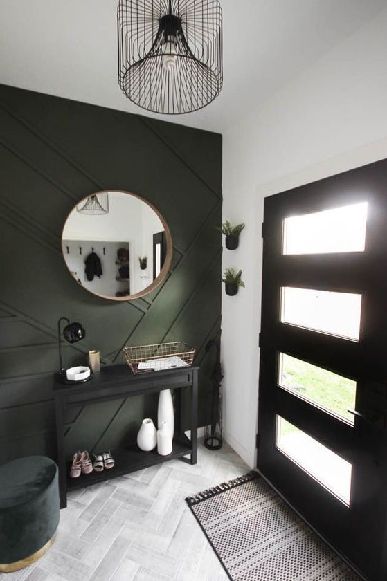 39 Timelessly Elegant Black And White Entryways - DigsDigs