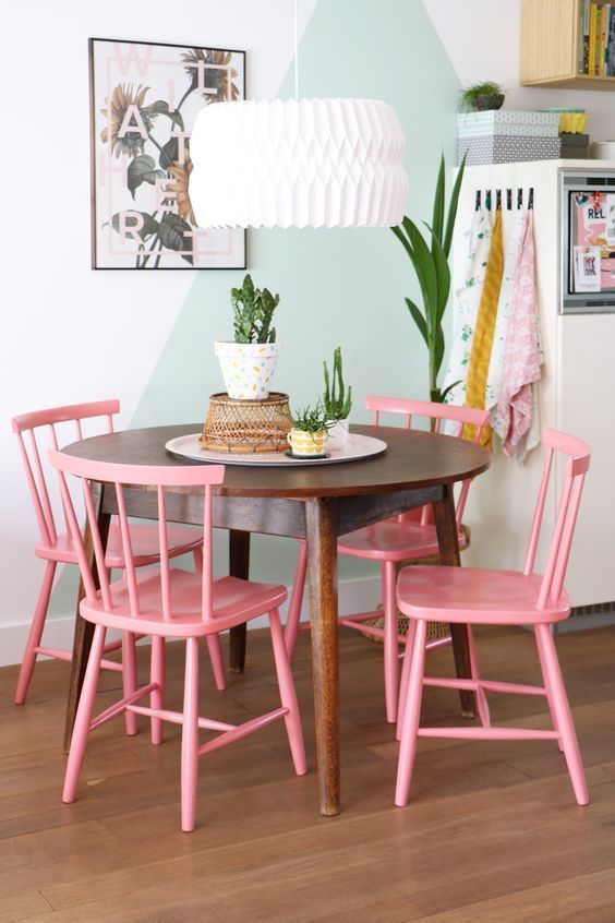 34 Sweet And Lovely Pastel Dining Rooms - DigsDigs