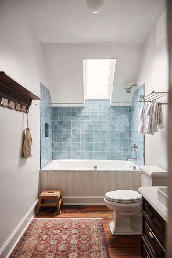 64 Cool Square Tile Ideas For Bathrooms - DigsDigs