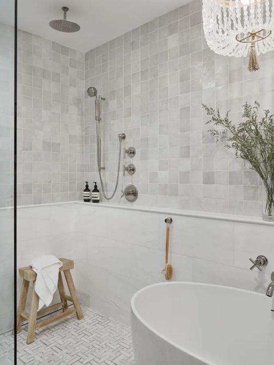 64 Cool Square Tile Ideas For Bathrooms - DigsDigs