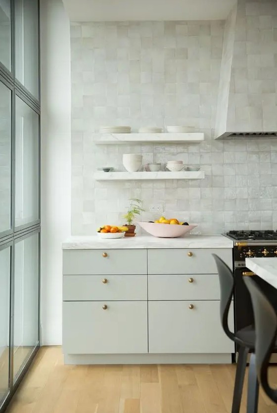 68 Eye-Catching Square Tile Backsplashes - DigsDigs