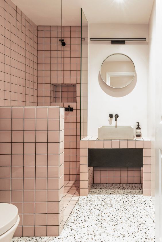 64 Cool Square Tile Ideas For Bathrooms - DigsDigs