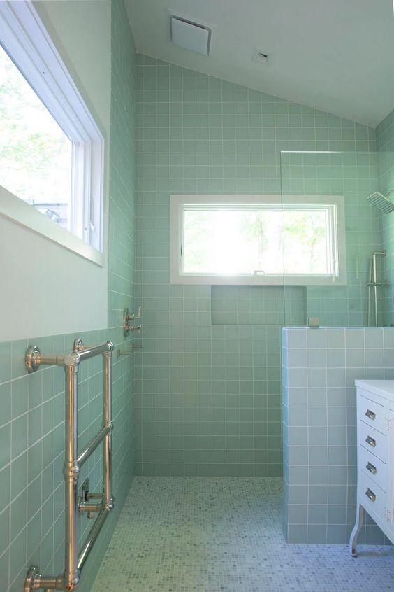 64 Cool Square Tile Ideas For Bathrooms - DigsDigs