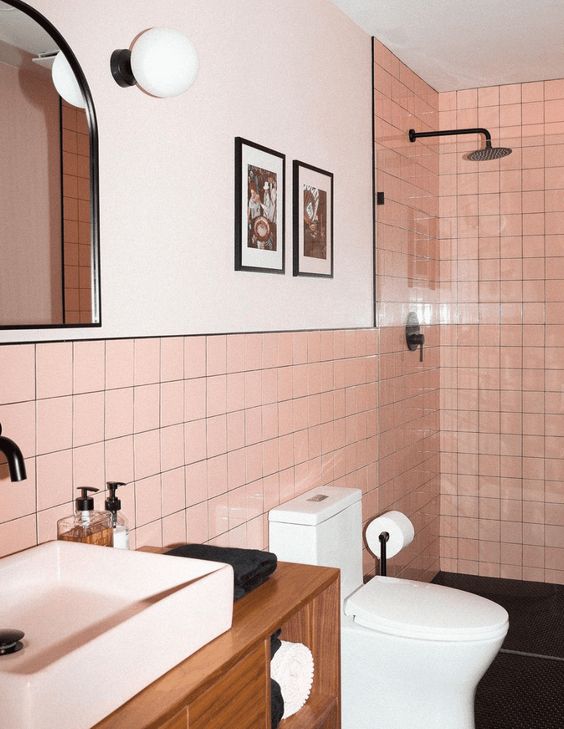 64 Cool Square Tile Ideas For Bathrooms - DigsDigs