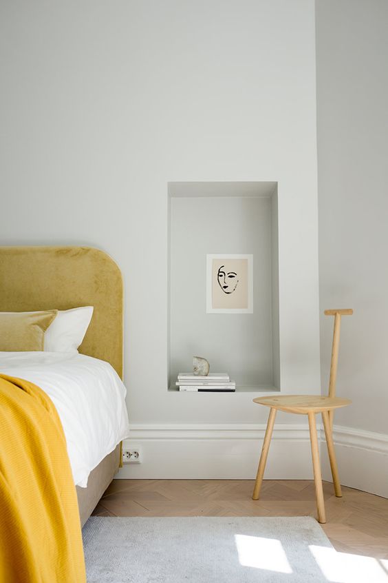 46 Practical And Decorative Bedroom Niche Shelves - DigsDigs