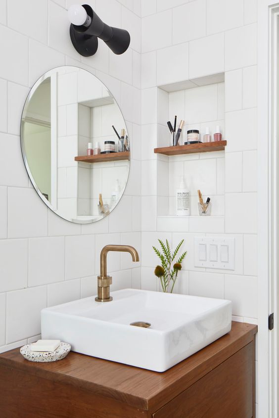81 Practical Bathroom Niche Shelves Ideas - DigsDigs