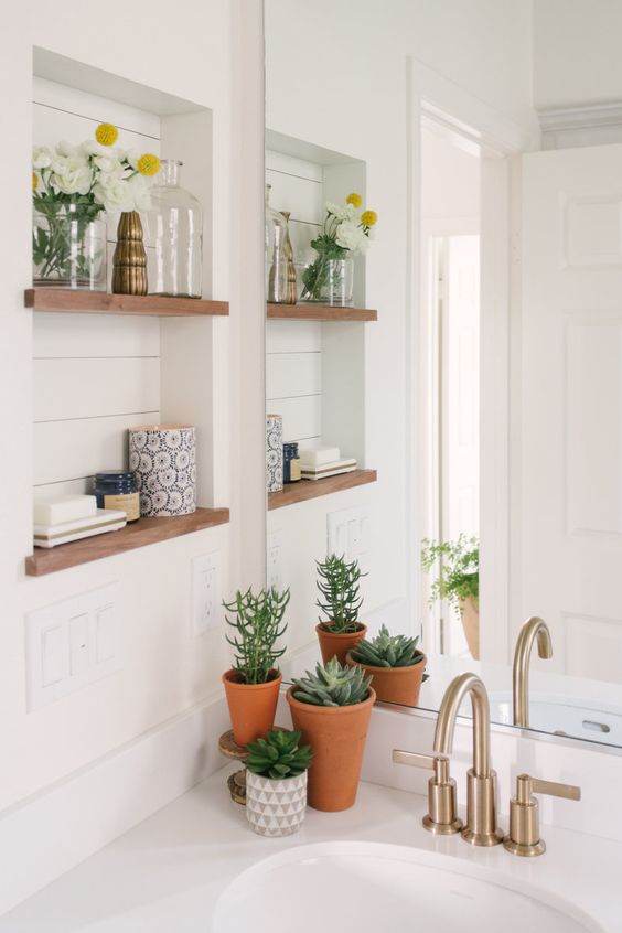 81 Practical Bathroom Niche Shelves Ideas - DigsDigs