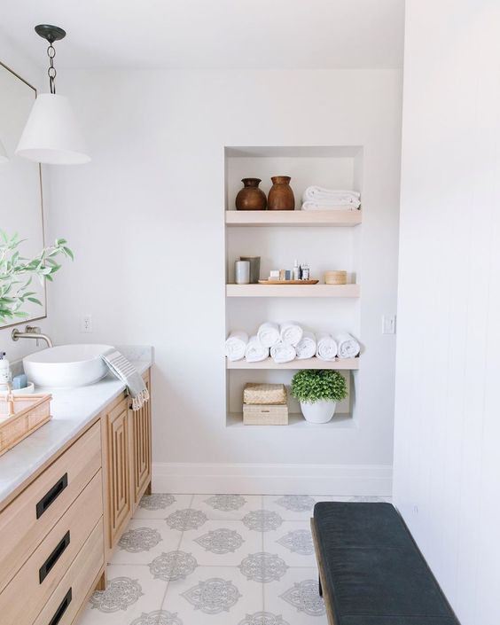 81 Practical Bathroom Niche Shelves Ideas - DigsDigs