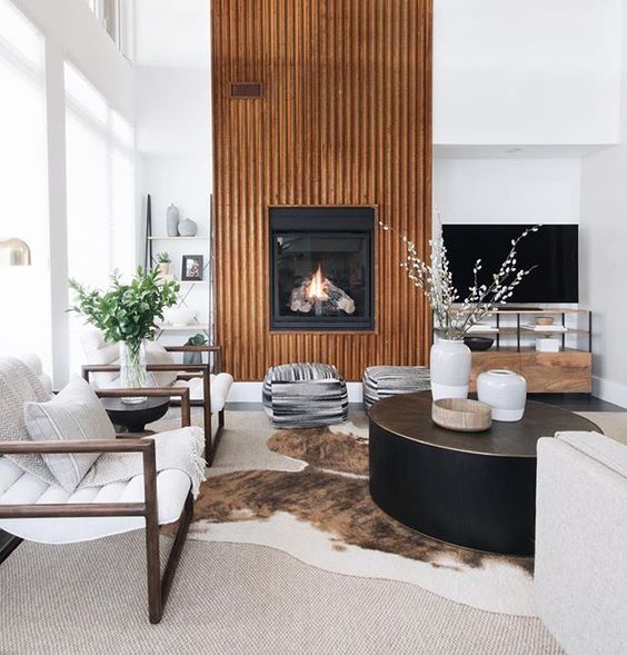 49 Trendy And Chic Fluted Fireplace Ideas - DigsDigs