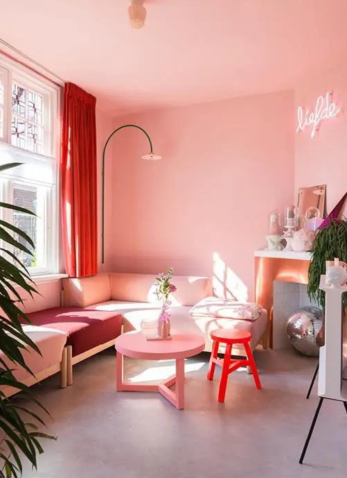 47 Lovely And Inspiring Pink Living Rooms Digsdigs
