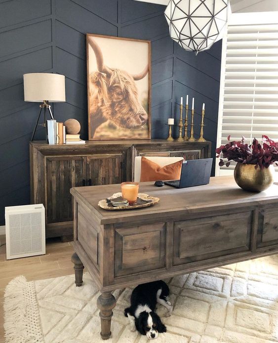 87 Inviting Modern Farmhouse Home Offices - DigsDigs